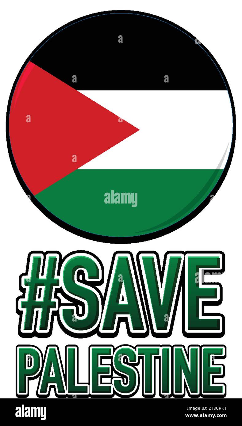 Illustration of isolated Palestine flag with heart shape to show ...