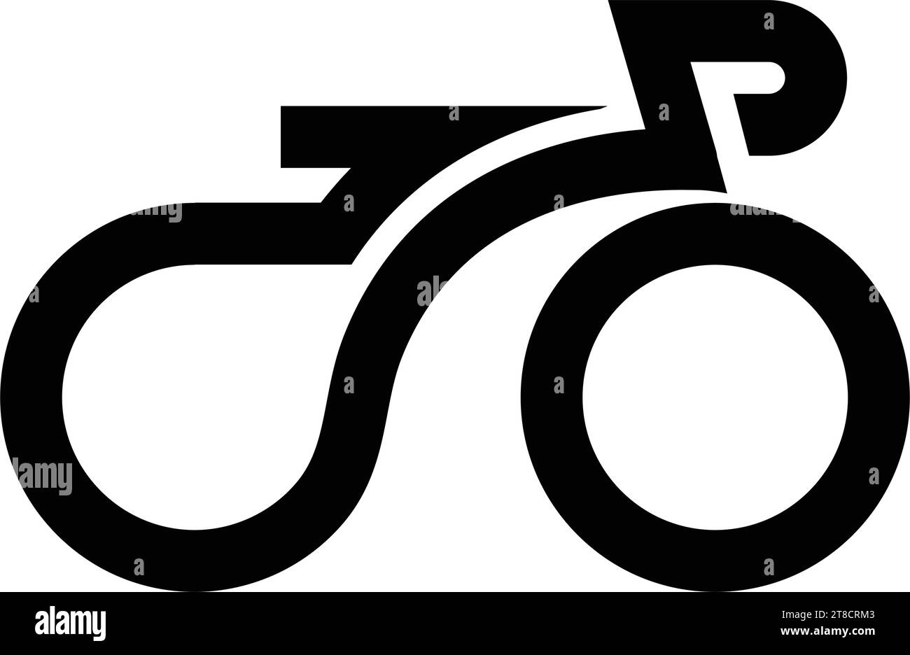 Bicycle logo illustration hi-res stock photography and images - Alamy