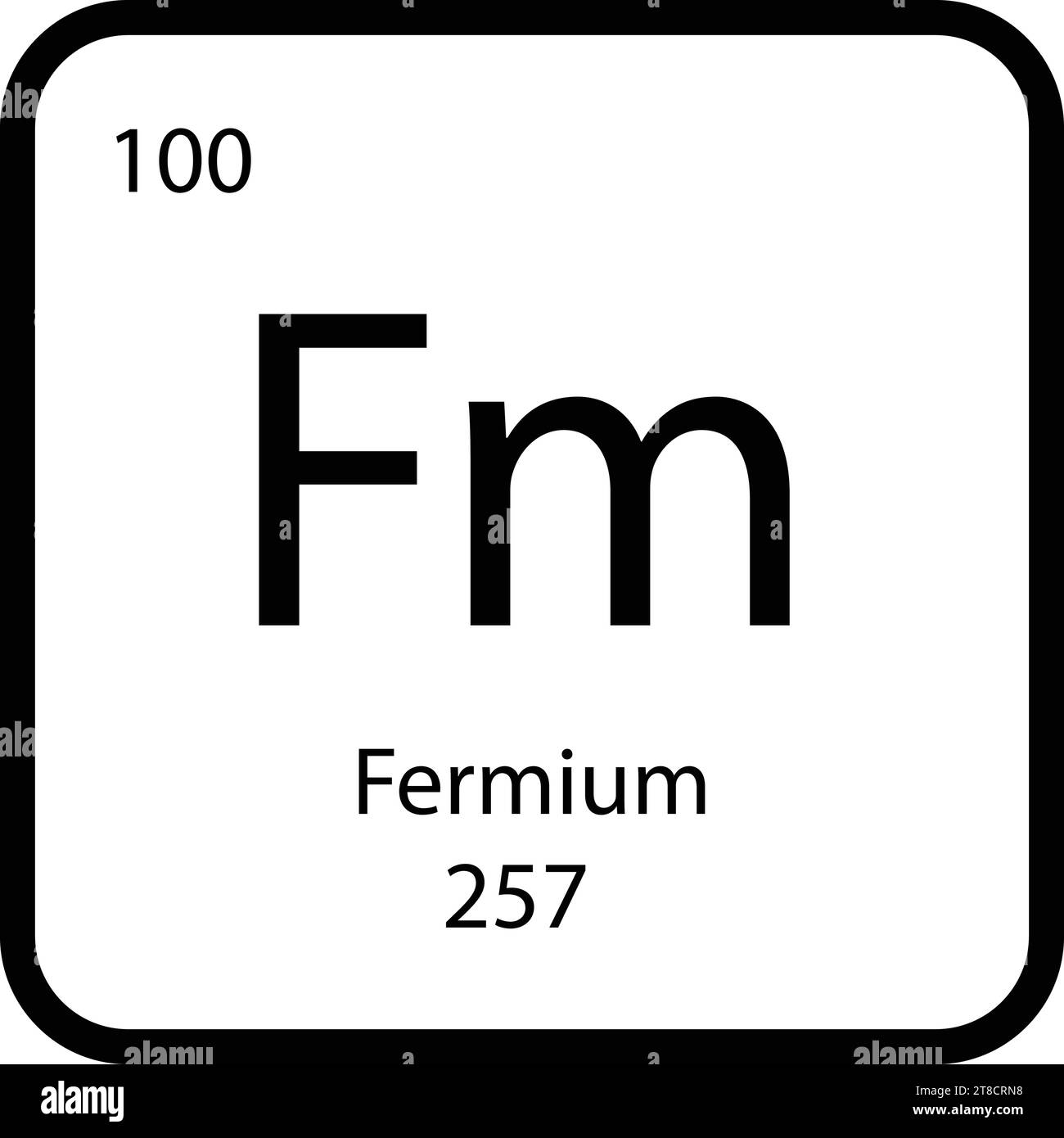 Fermium symbol element number Stock Vector Images - Alamy