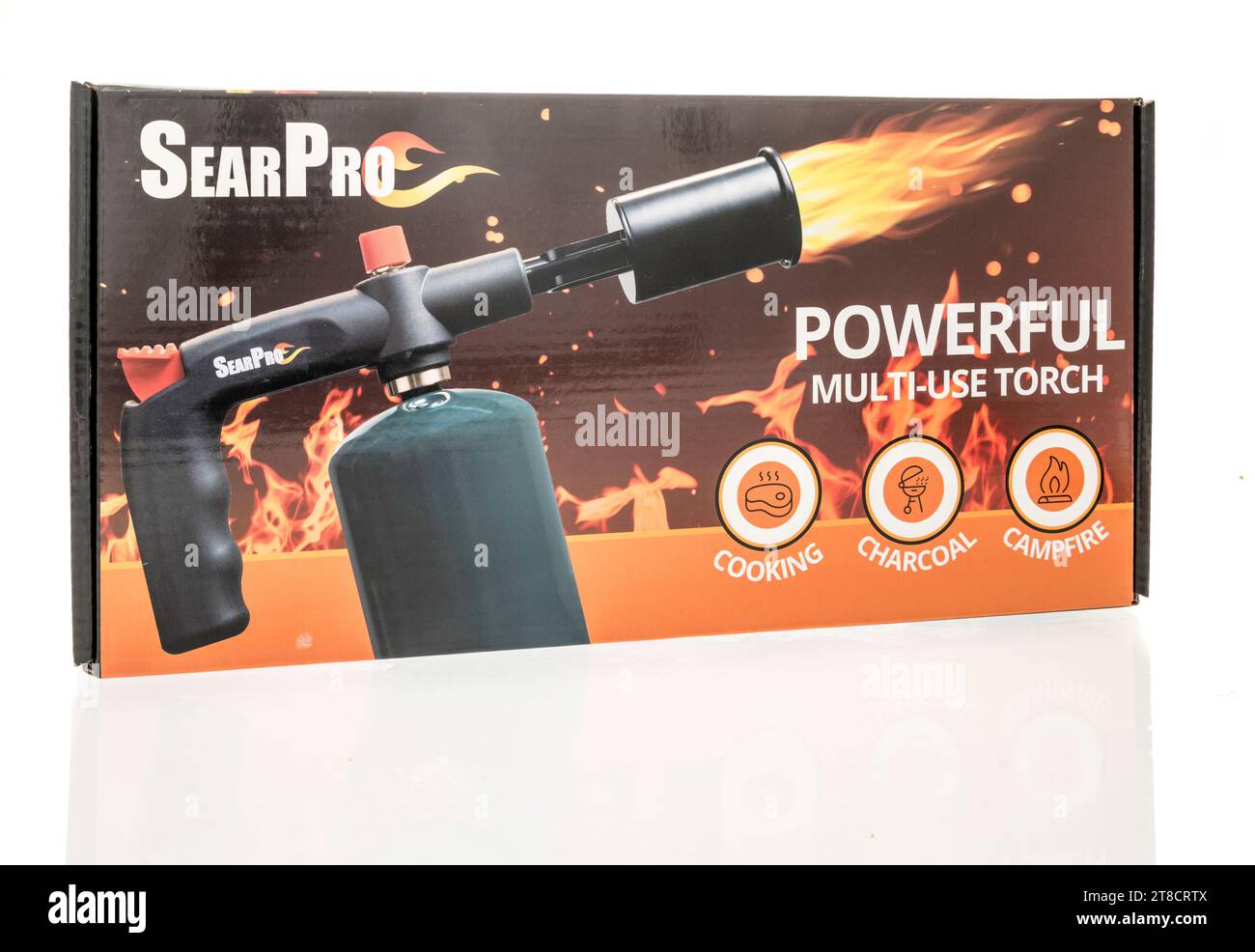 Winneconne, WI - 24 October 2023: A package of SearPro powerful torch ...