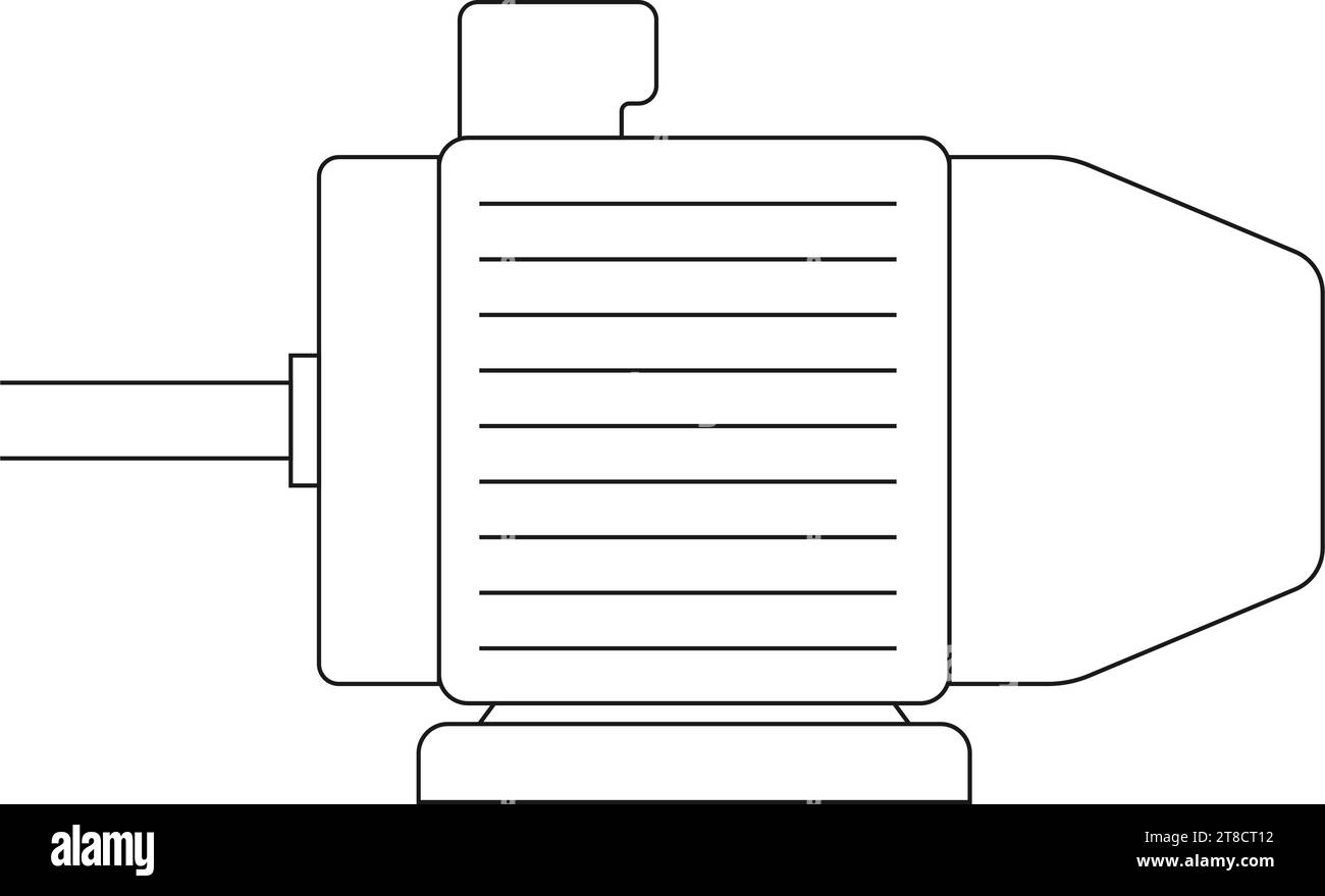 Electric motor icon vector illustration logo design Stock Vector Image ...