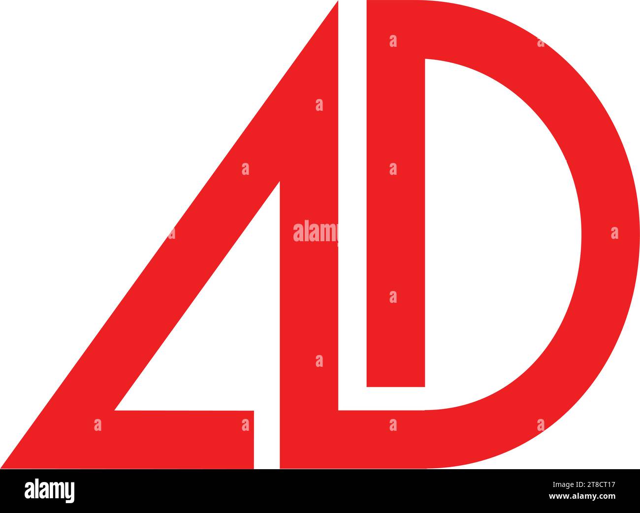 ad letter logo vector logo illustration design Stock Vector Image & Art ...