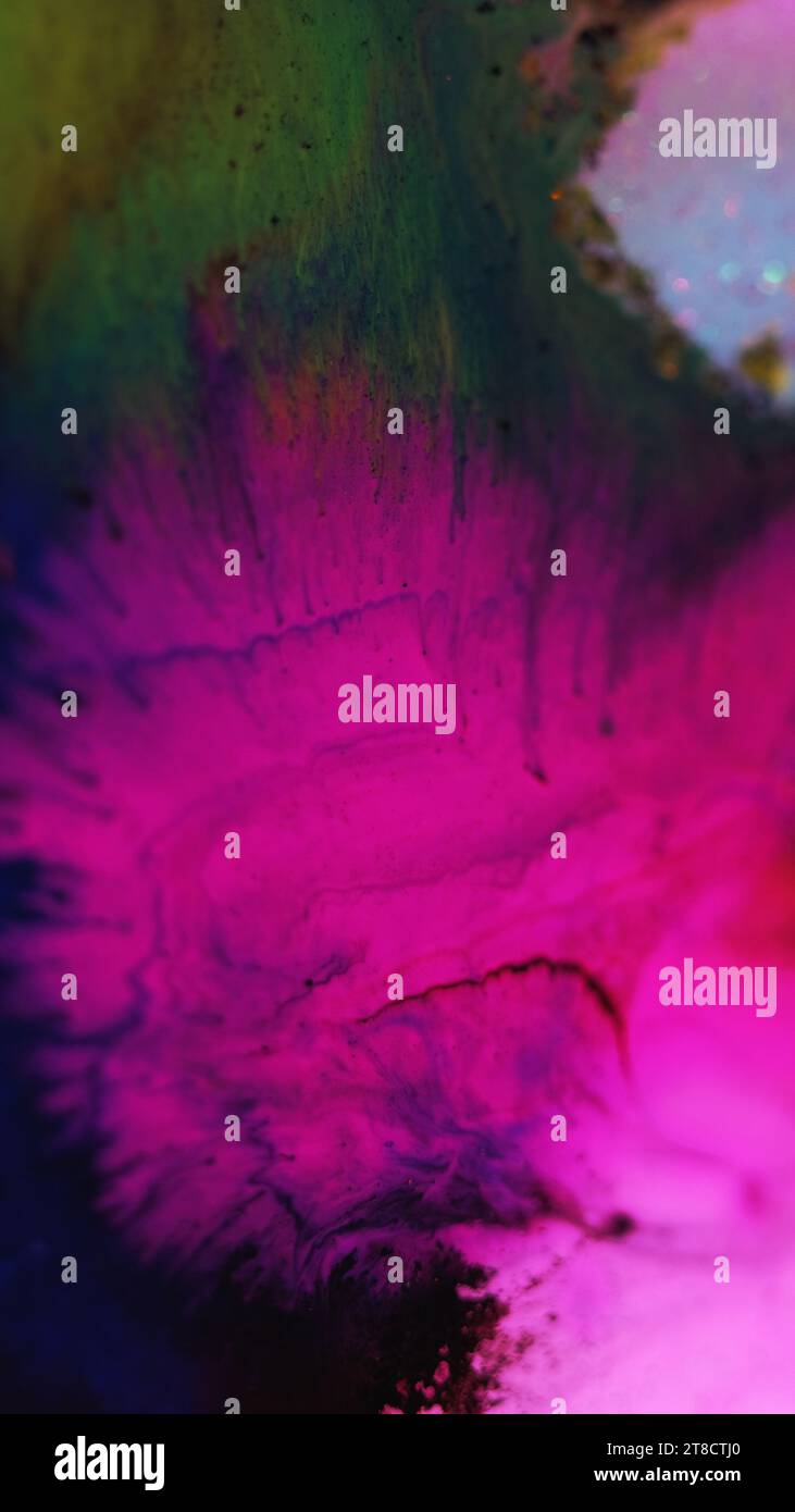 Paint splash glitter mist texture color ink wave Stock Photo - Alamy
