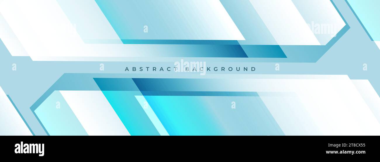 White and turquoise modern abstract background with geometric shapes ...