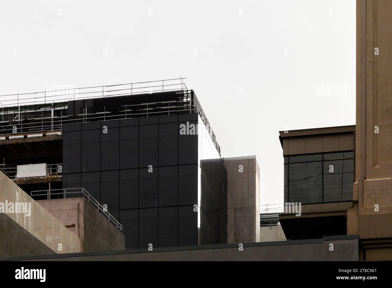 City building under development, revealing the ongoing progress in ...