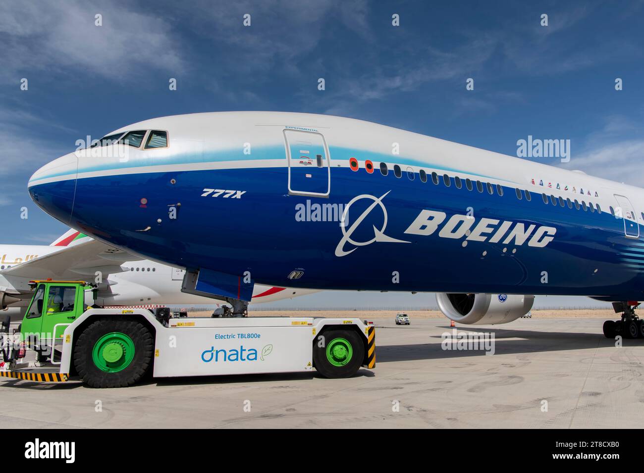 Boeing 777X at Dubai Air Show 2023 in Dubai, UAE Stock Photo - Alamy