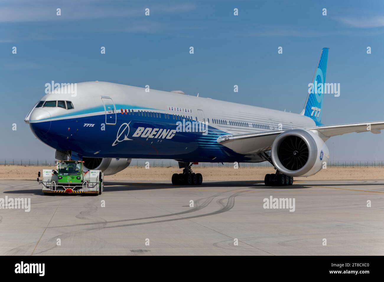 Boeing 777X at Dubai Air Show 2023 in Dubai, UAE Stock Photo - Alamy
