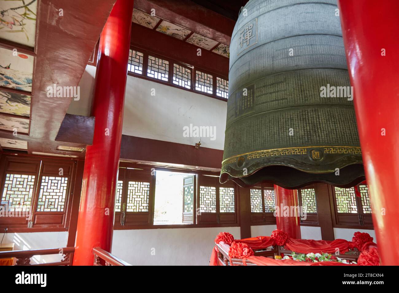 The ancient Buddhist Jingci Temple in Hangzhou, Zhejiang Province ...