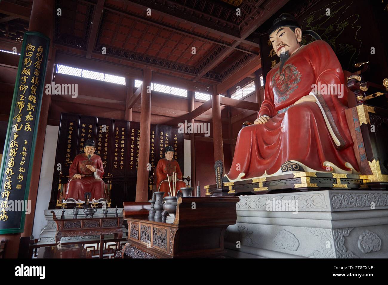 The ancient Buddhist Jingci Temple in Hangzhou, Zhejiang Province ...