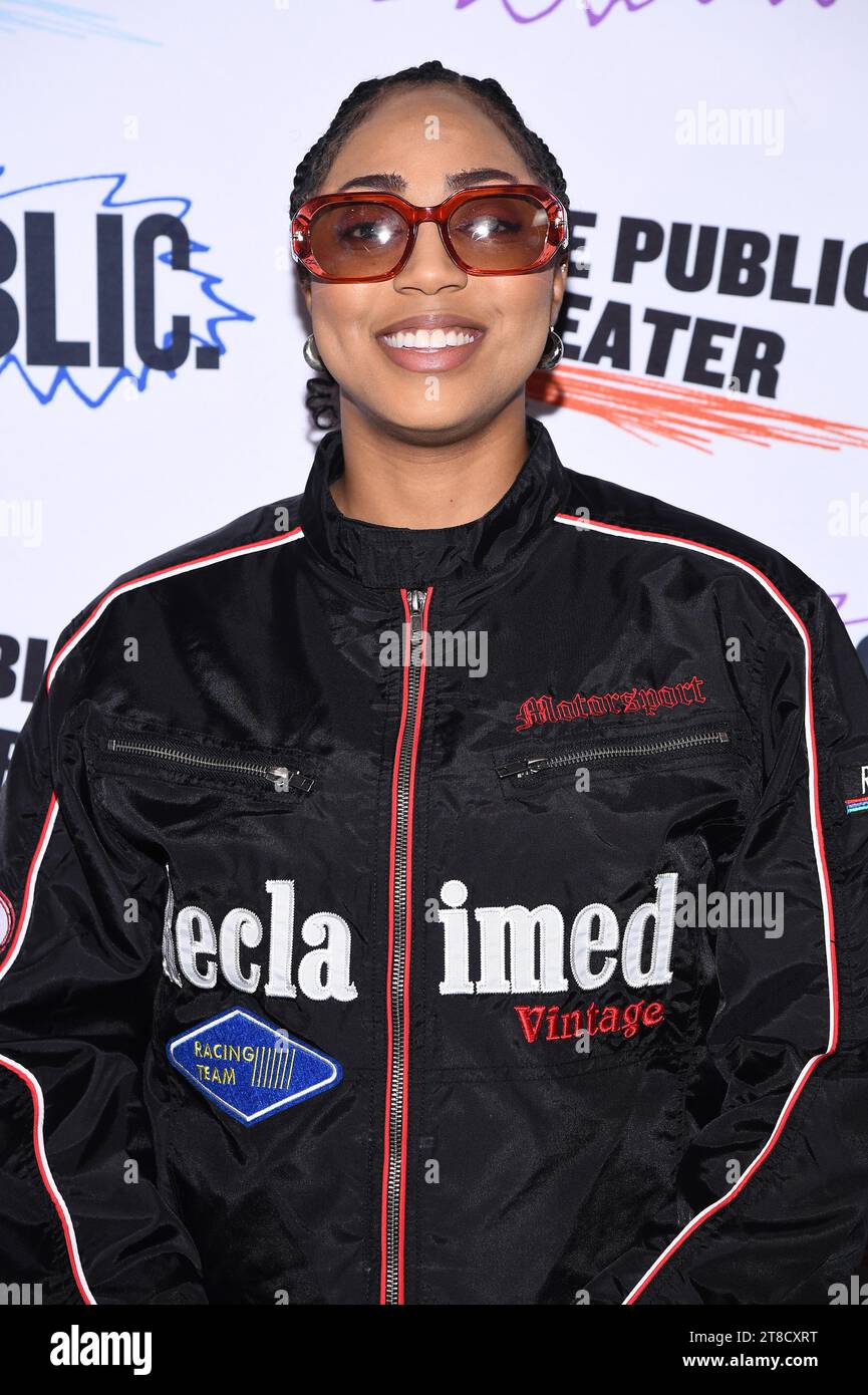 New York, USA. 19th Nov, 2023. Jade Milan attends "Hell's Kitchen" opening night at The Public ...