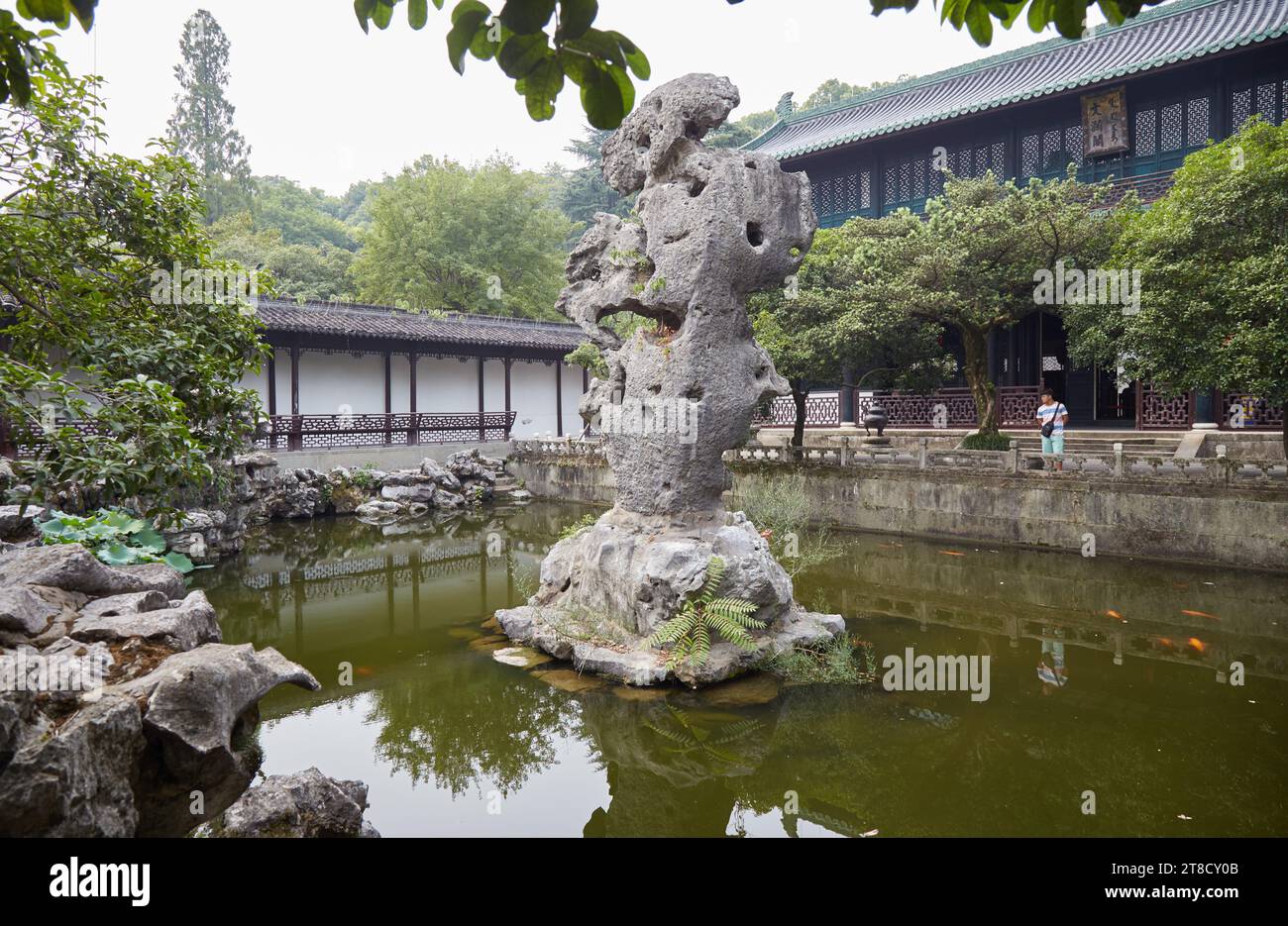 The Imperial Library Garden in Hangzhou, Zhejiang Province, China Stock ...