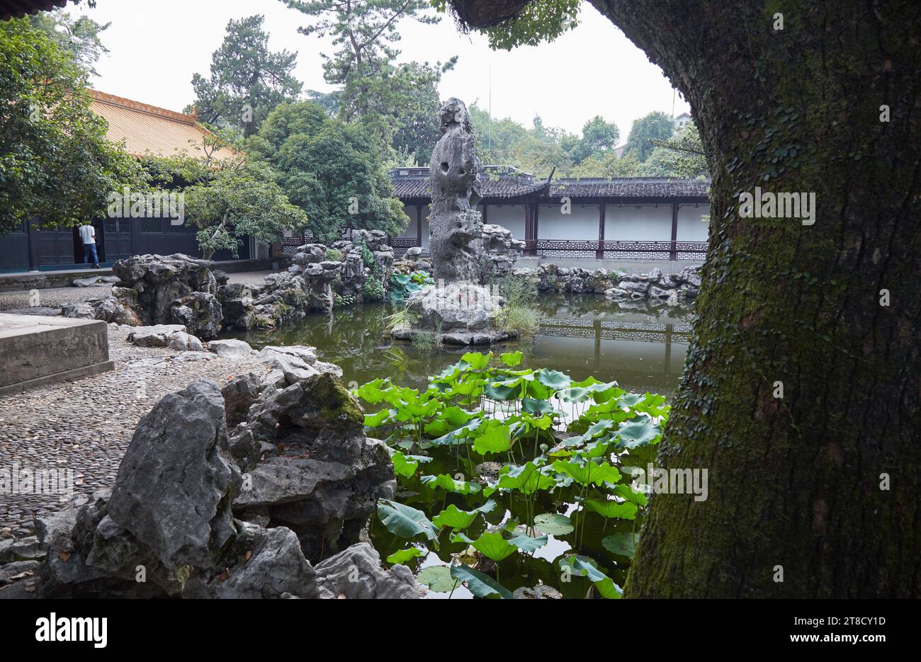The Imperial Library Garden in Hangzhou, Zhejiang Province, China Stock ...