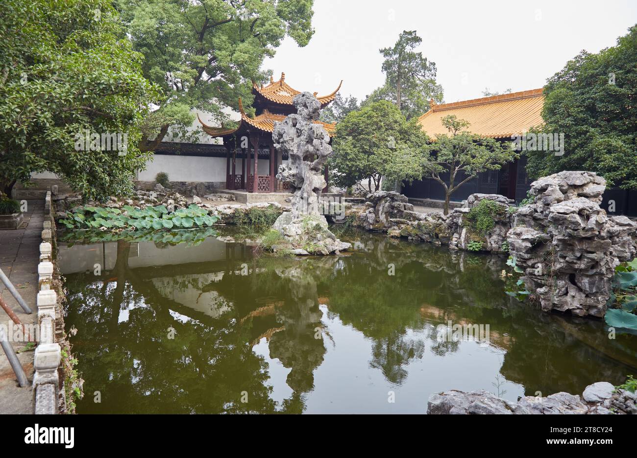 The Imperial Library Garden in Hangzhou, Zhejiang Province, China Stock ...