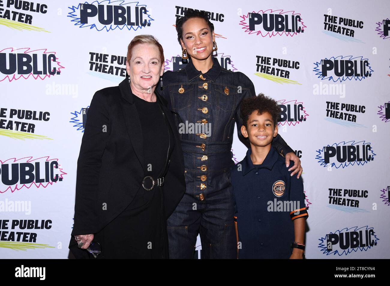 New York, USA. 19th Nov, 2023. (L-R) Terria Joseph, Alica Keys and ...
