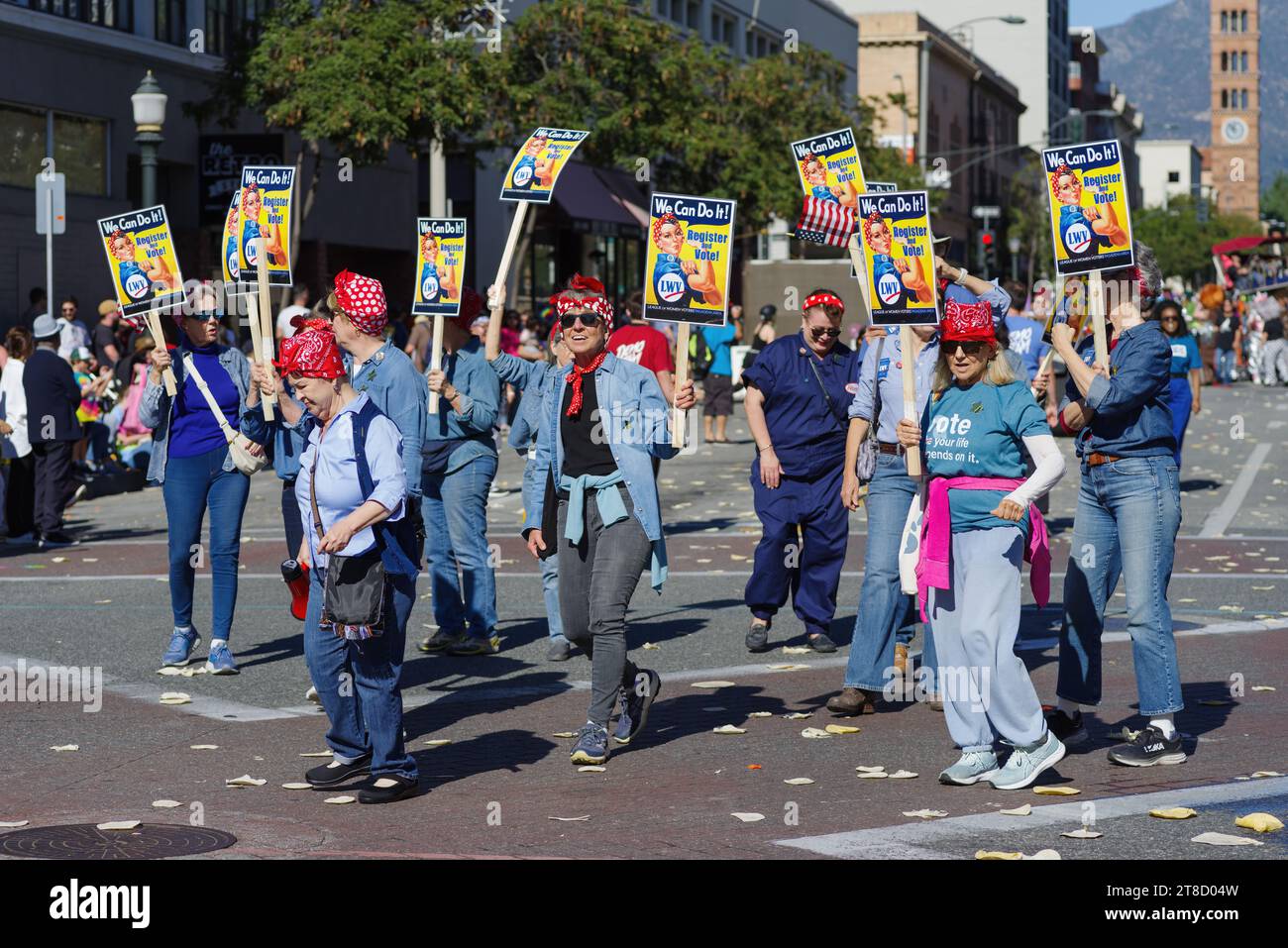 44th Doo Dah Parade unidentified 'League of Women Voters' participants ...