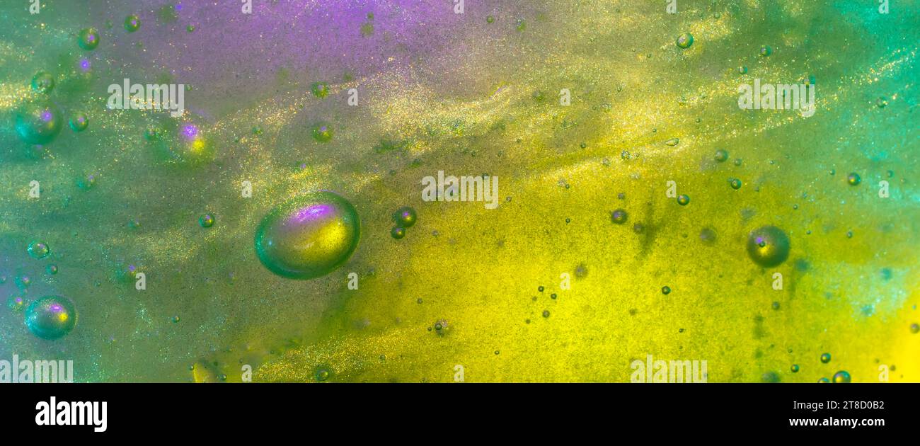 Abstract textured neon background transparent slime,Liquid art gel ...