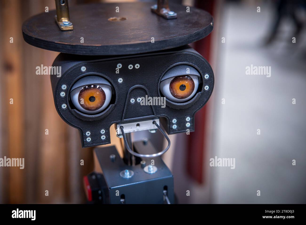 Schwerin, Germany. 12th Oct, 2023. A mechanically-controlled figurine ...