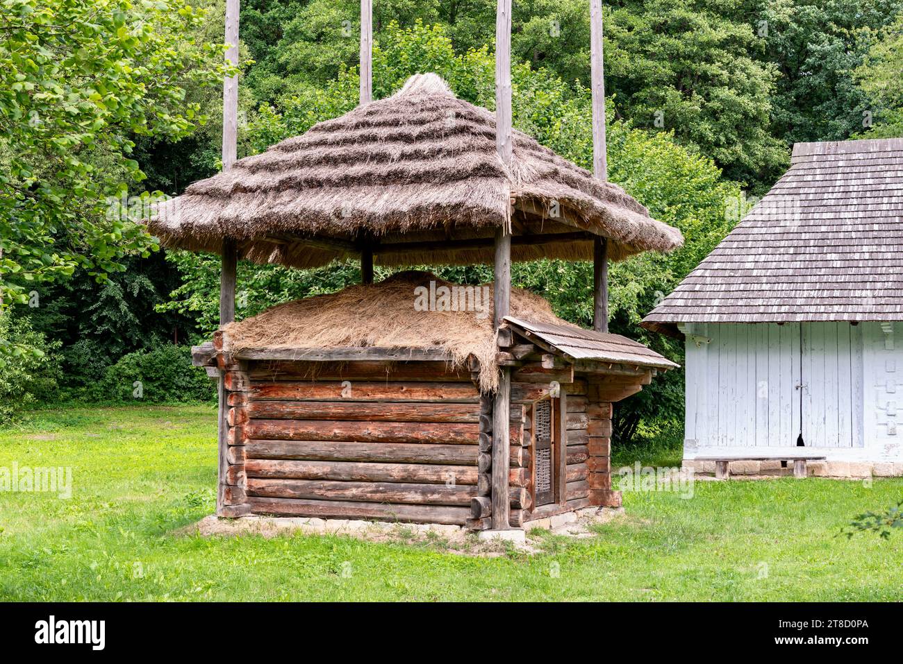 Fragment of the Museum of Folk Architecture in the city of Sanok ...
