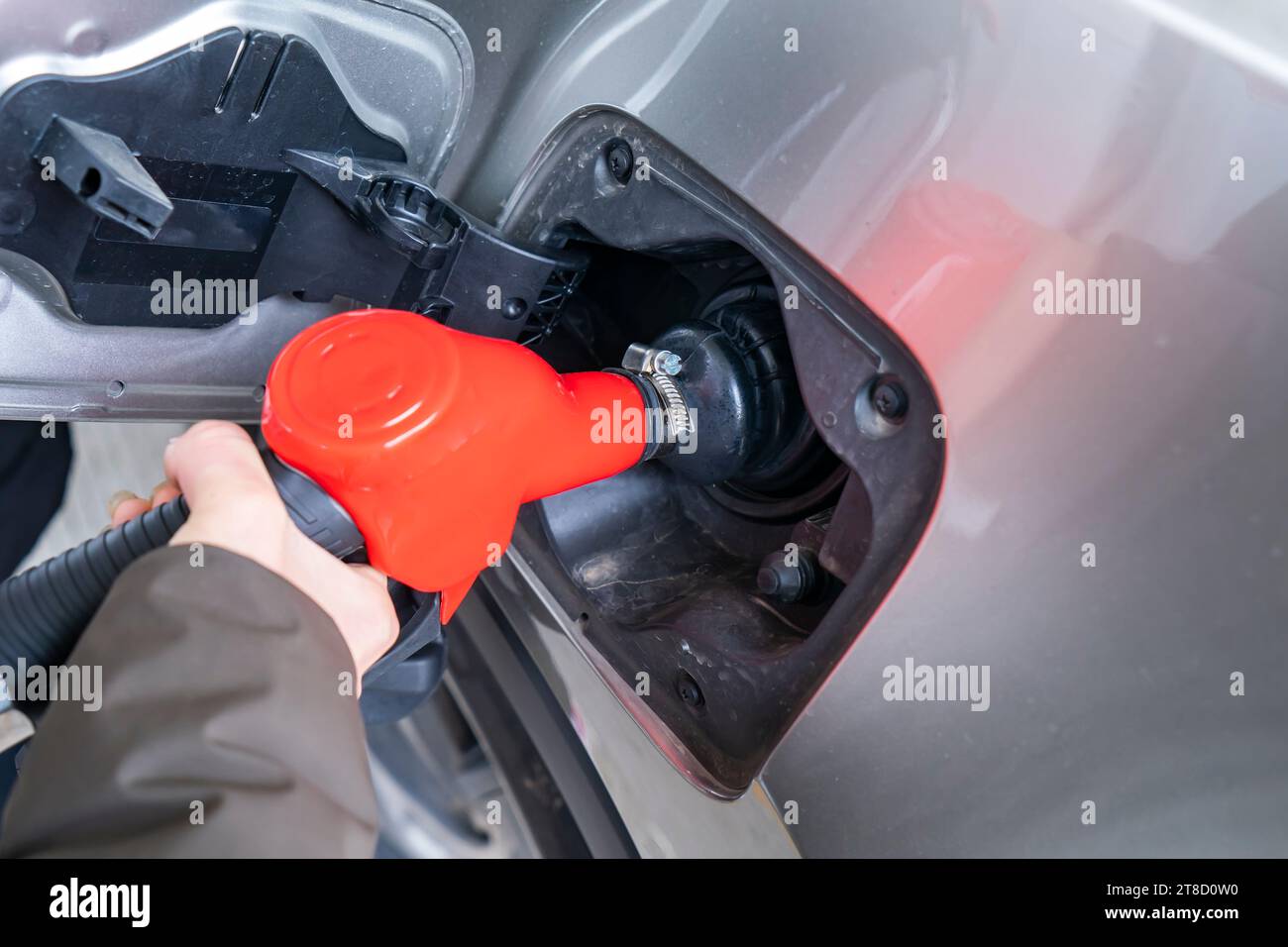 Pumping gasoline fuel in car hi-res stock photography and images - Alamy