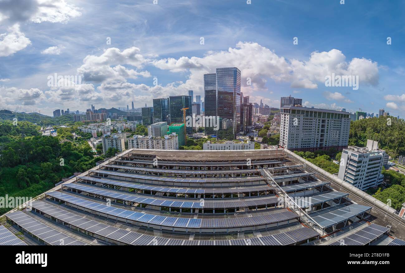 solar or photovoltaic cell in panel on roof top building,Technology to ...