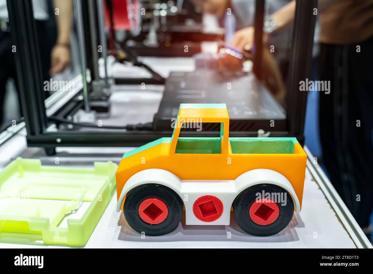 Printing 3D printer small trunk printed model plastic Stock Photo - Alamy