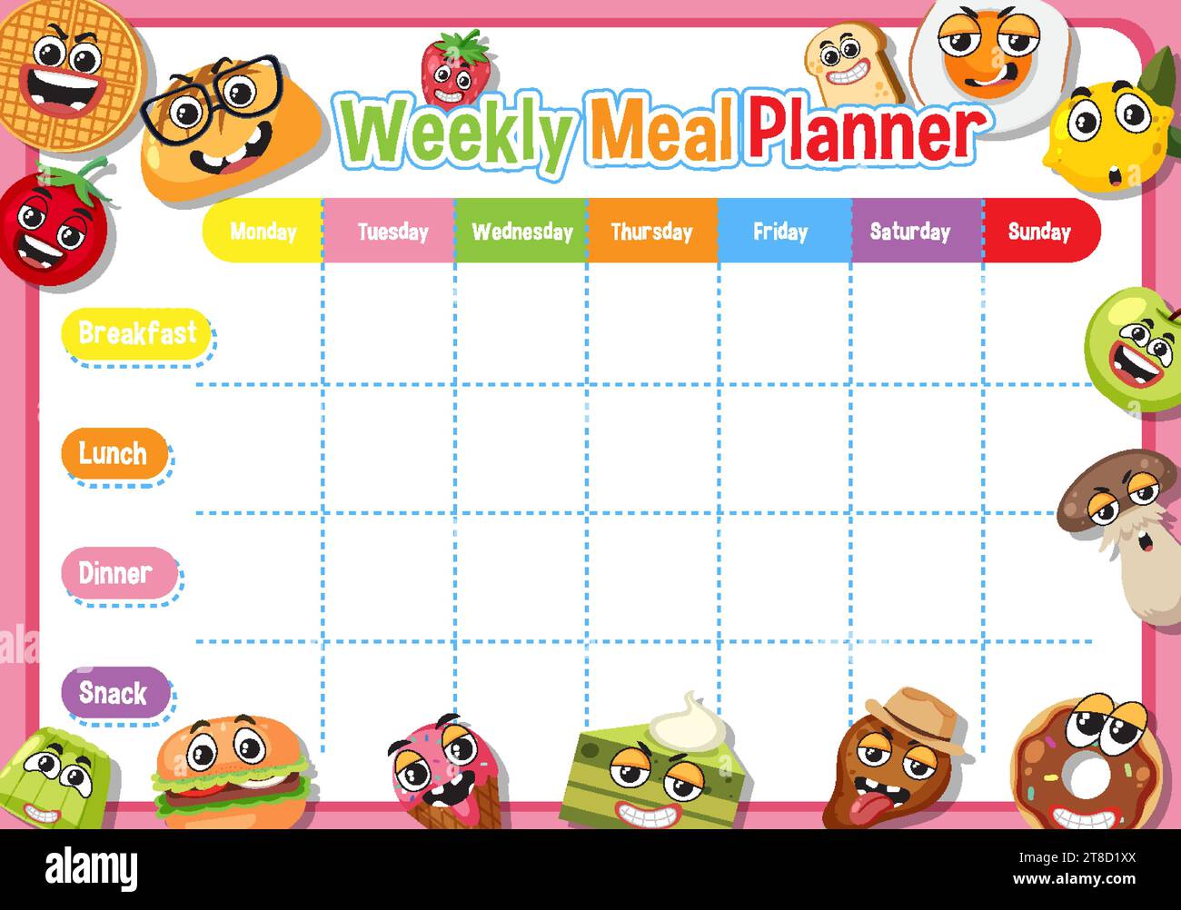 Plan your children's meals for the week with this comprehensive ...