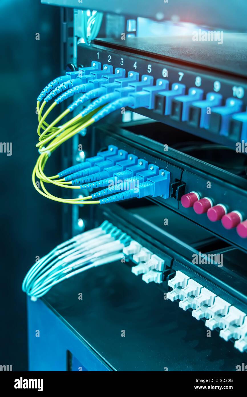 Fiber optic cable connect to communication Distribution point in ...