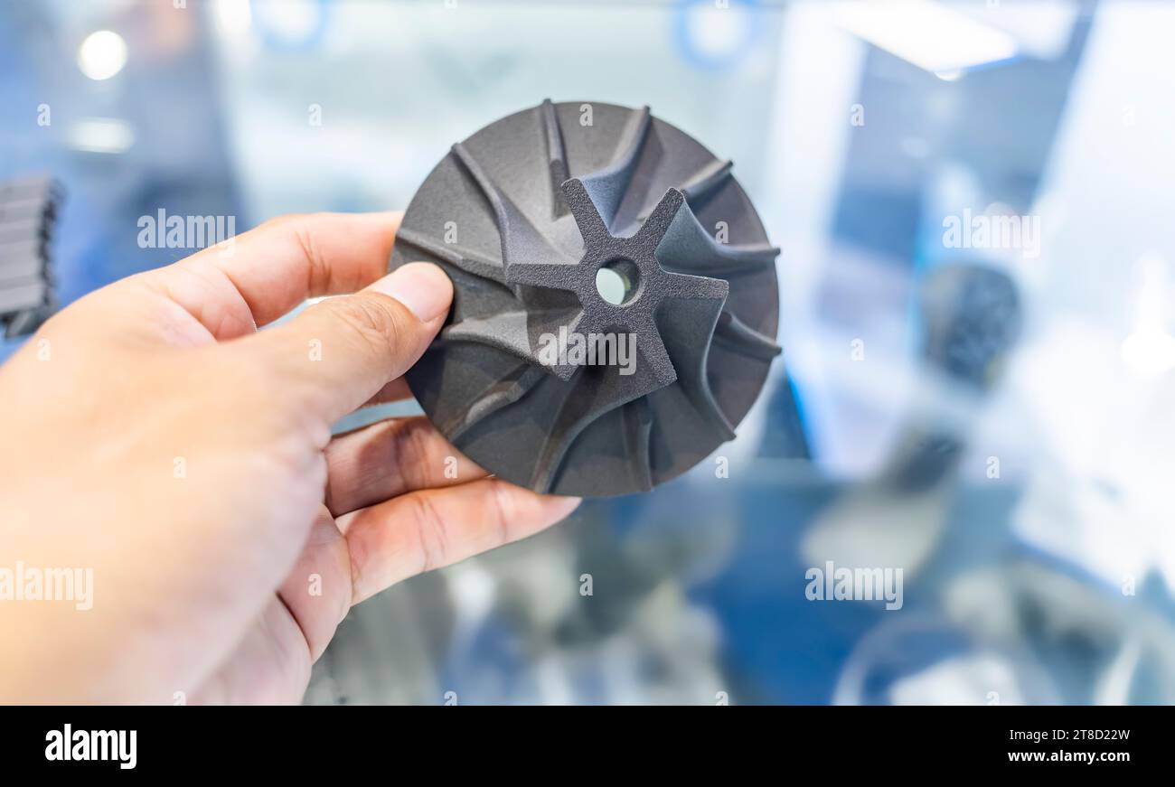hand with Object printed on 3d printer close-up Stock Photo - Alamy