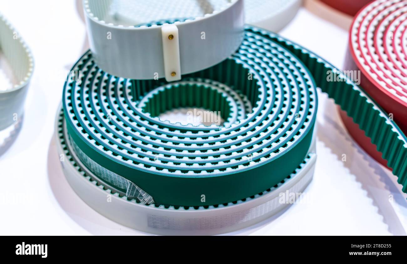 belt crawler for casting industrial parts pulley Stock Photo - Alamy
