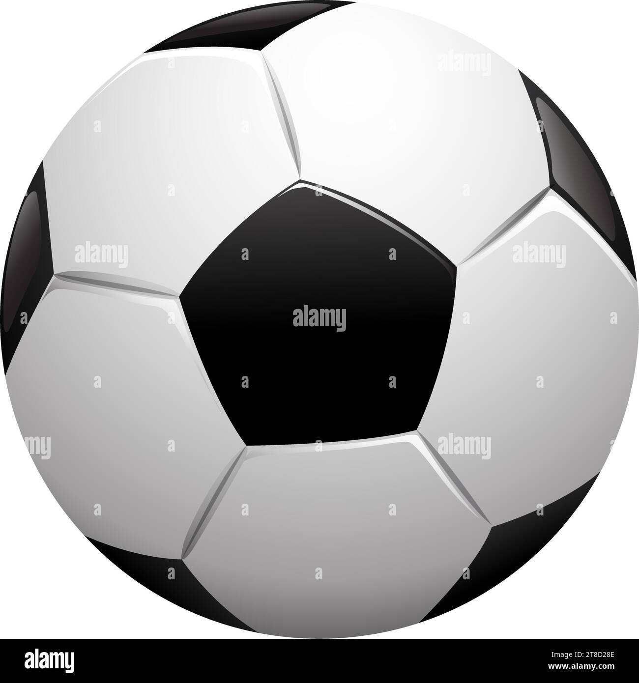 A vector cartoon illustration of a football in isolated style Stock ...