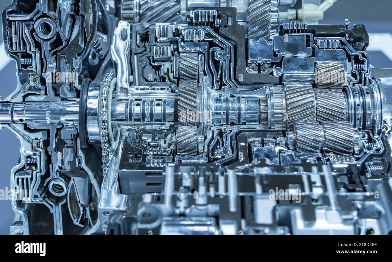 Metallic background of car automotive transmission gearbox Stock Photo ...