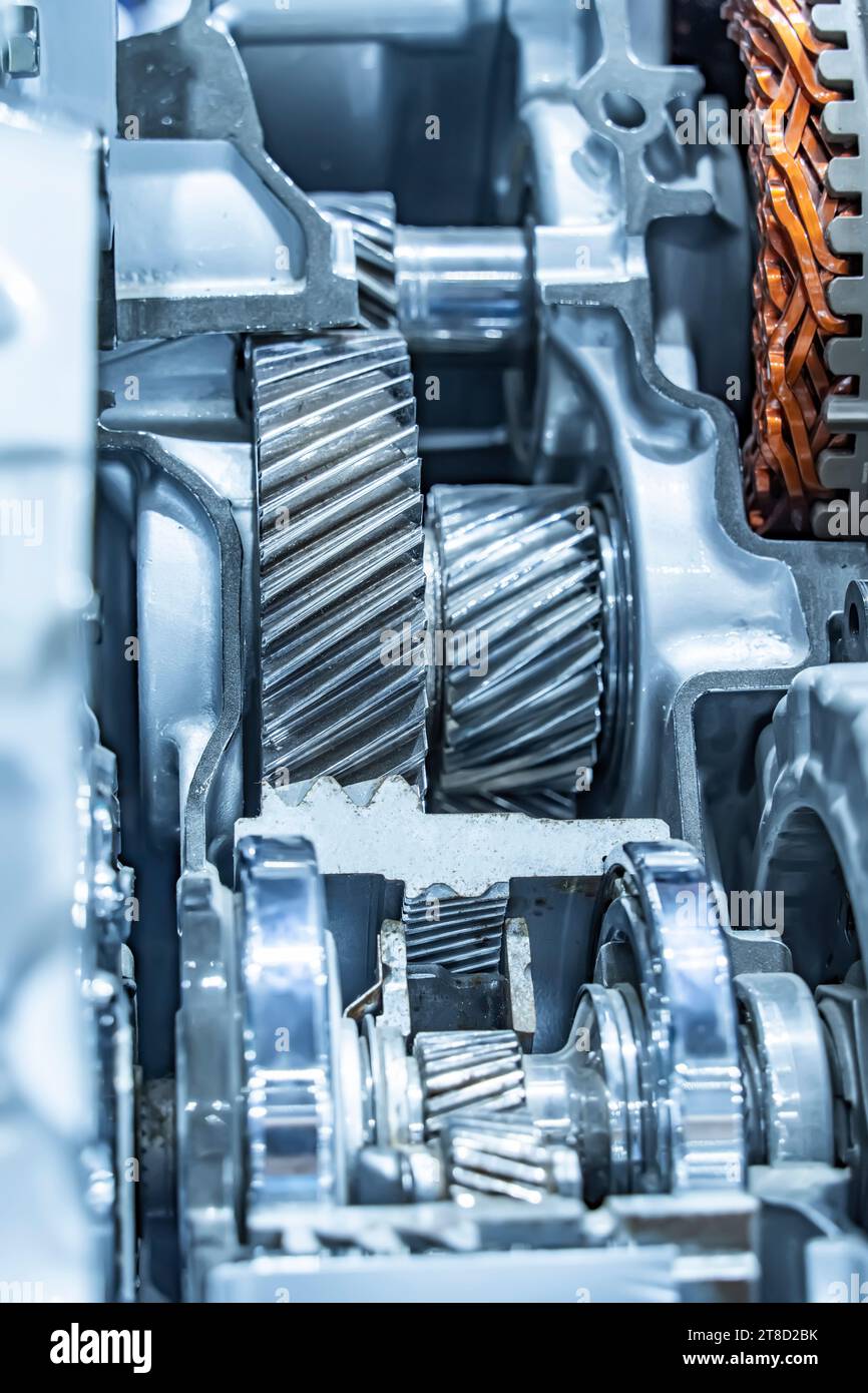 Metallic background of car automotive transmission gearbox Stock Photo ...