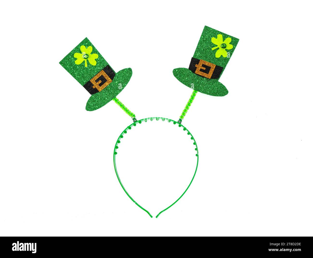 headband for St. Patrick's Day with a green hat on white background ...