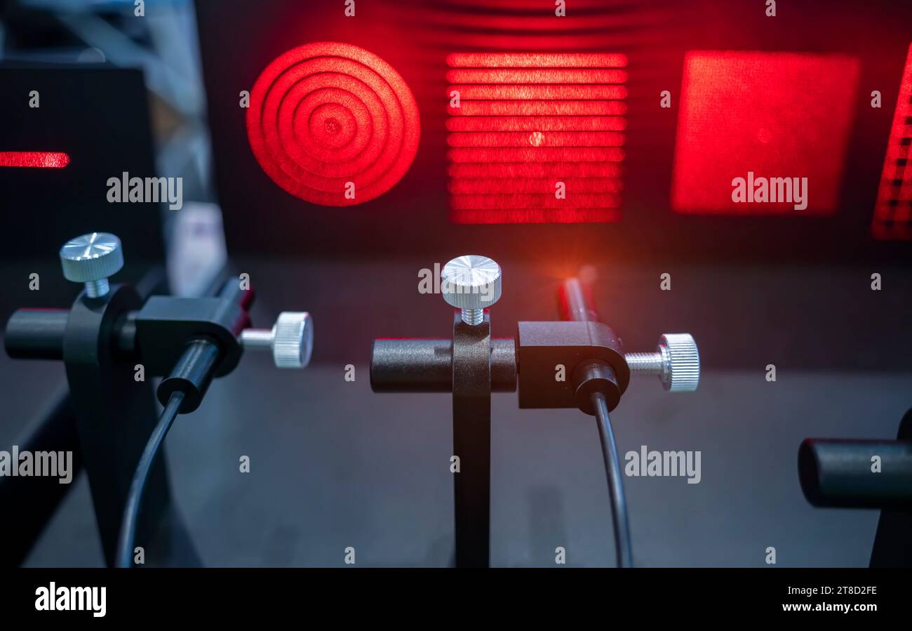 laser on optical table in physics laboratory Stock Photo - Alamy
