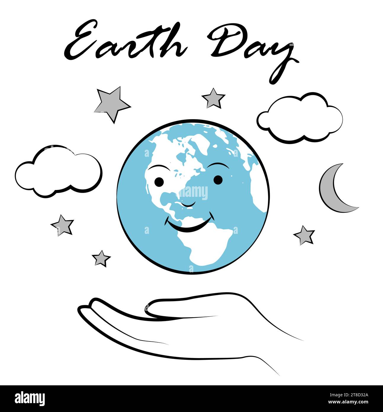 Cute planet earth cartoon Stock Vector Images - Alamy