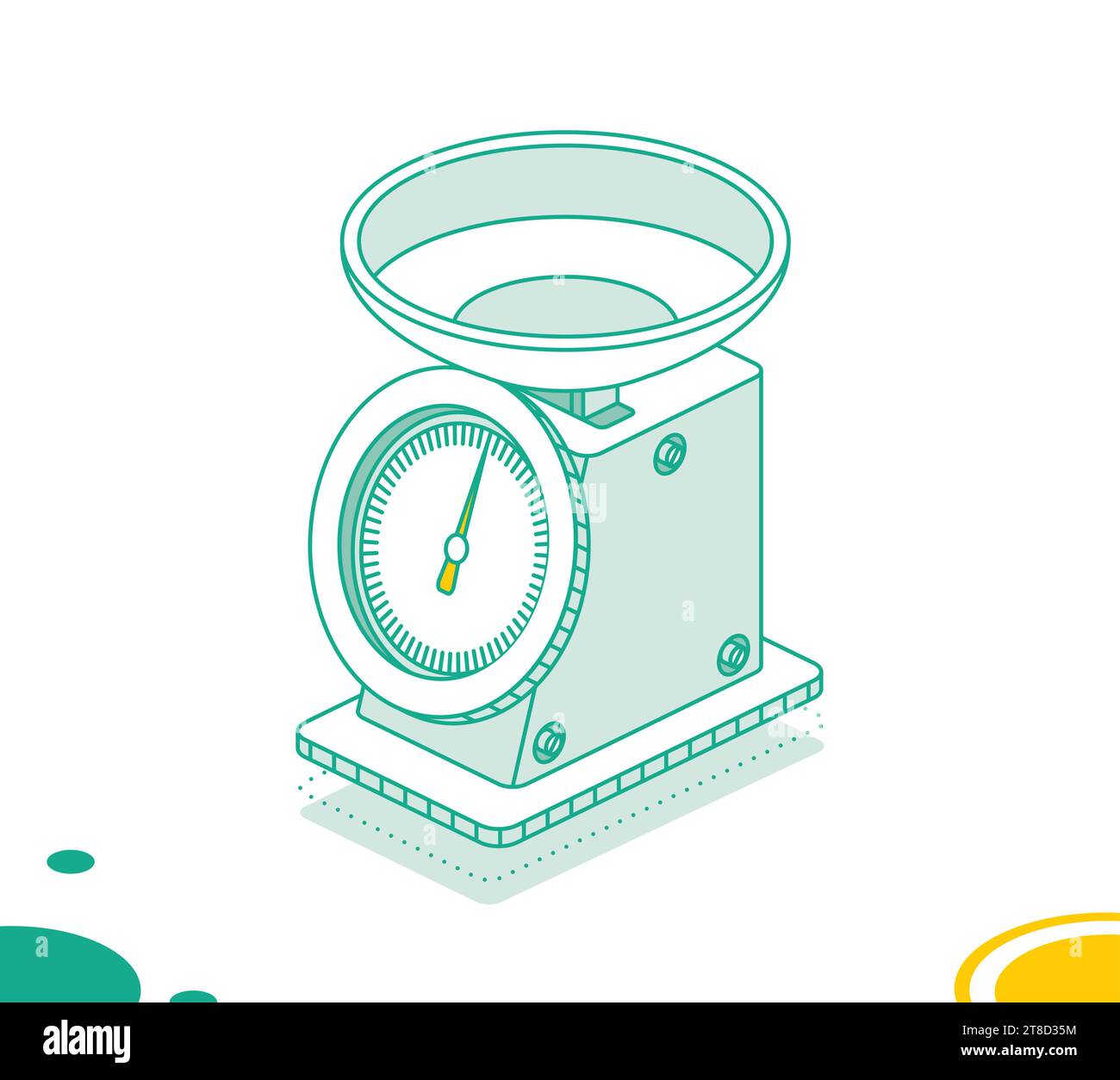 Food on scales Stock Vector Images - Alamy