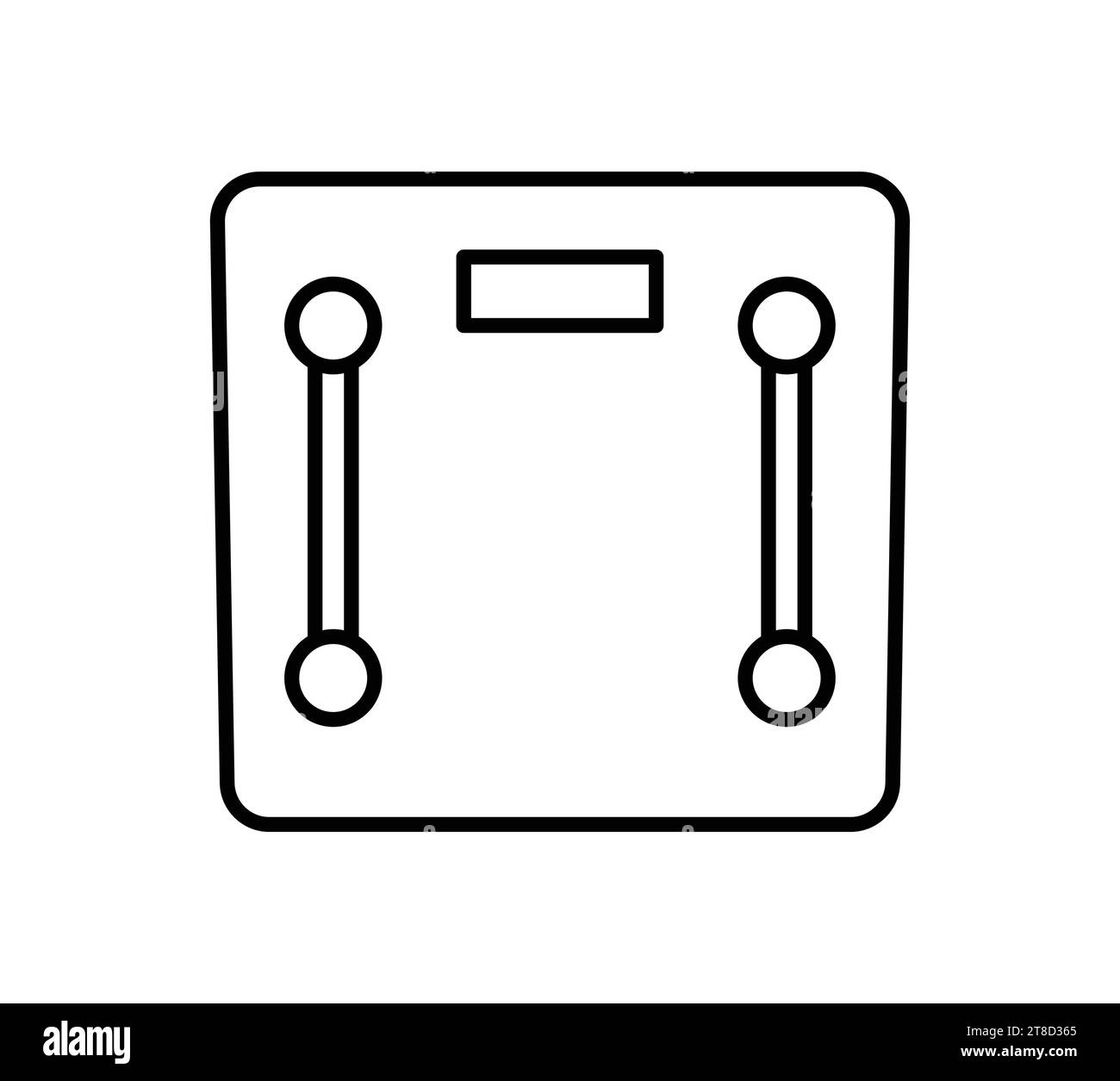 Analog body weight scale icon. Mechanical scale. Vector illustration ...