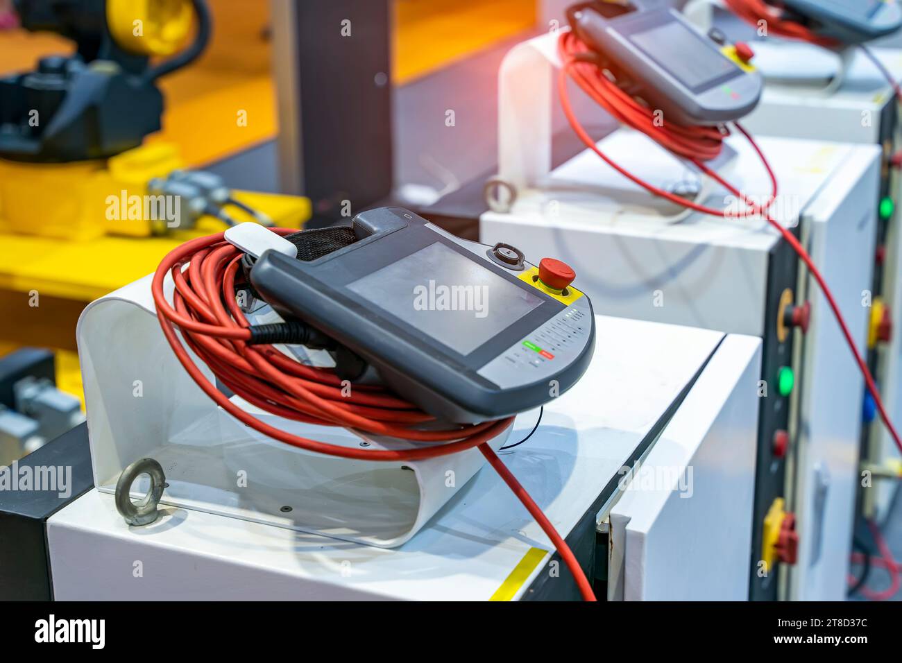 Control panel of auto robot machine of electronics industrial Stock ...