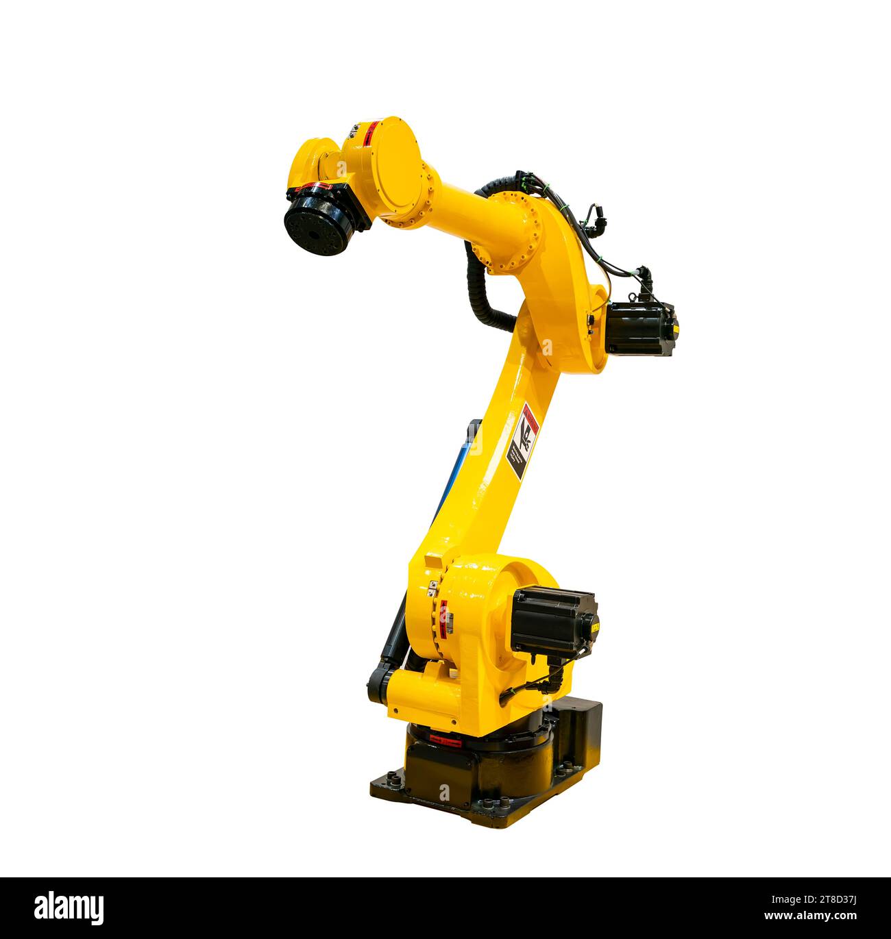 industrial robotic arm manipulator, Manufacturing isolated on white ...