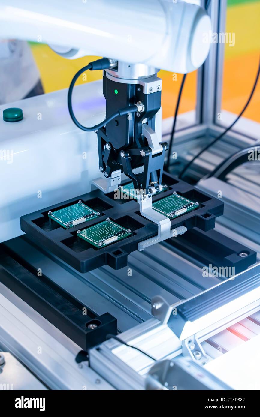 automatic robot for print circuit board (PCB)assembly machine during ...