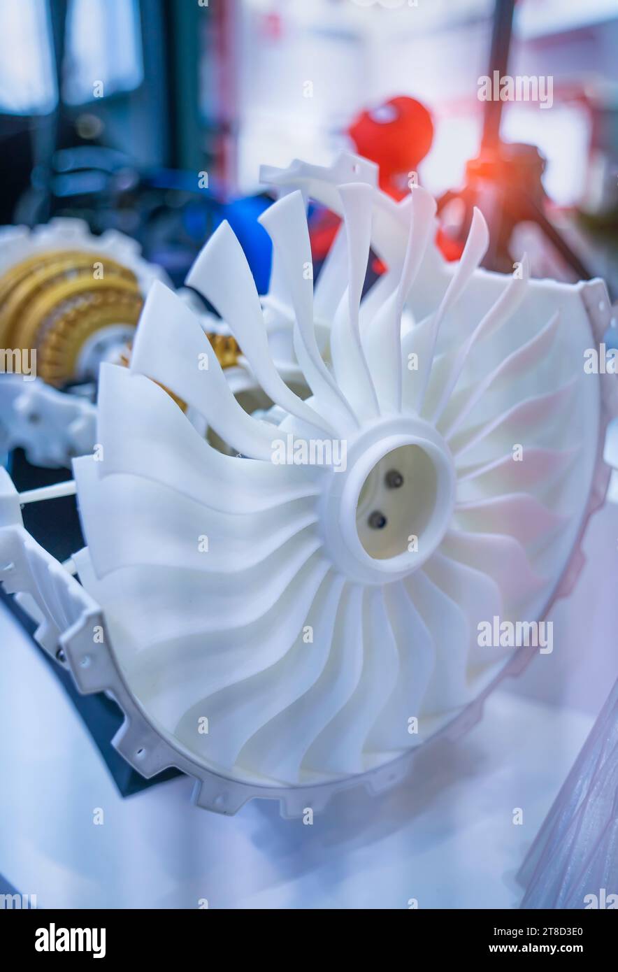 Printing 3D printer jet engine printed model plastic Stock Photo - Alamy