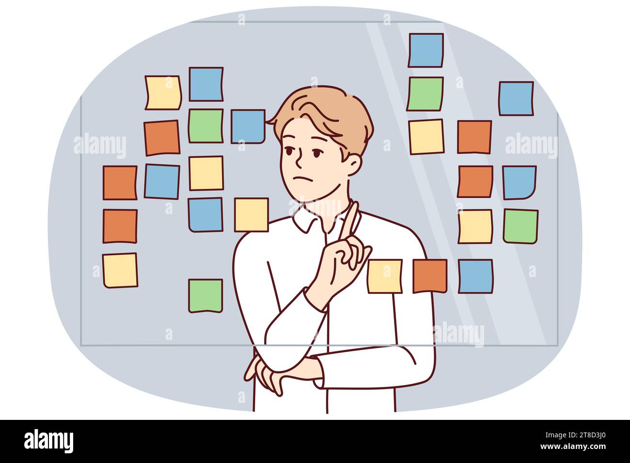 Person sticky character Stock Vector Images - Alamy