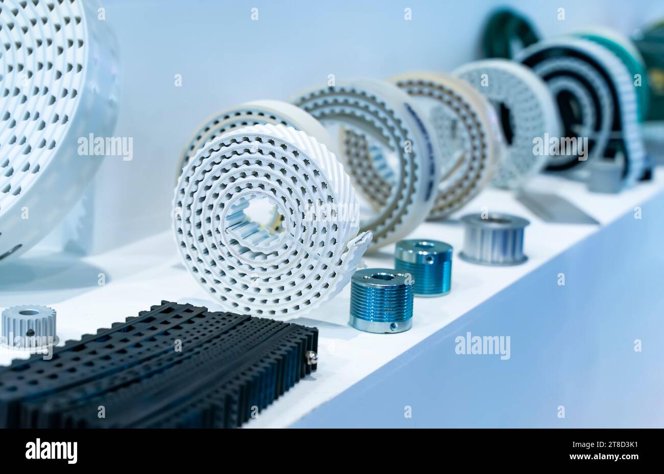 belt crawler for casting industrial parts pulley Stock Photo - Alamy