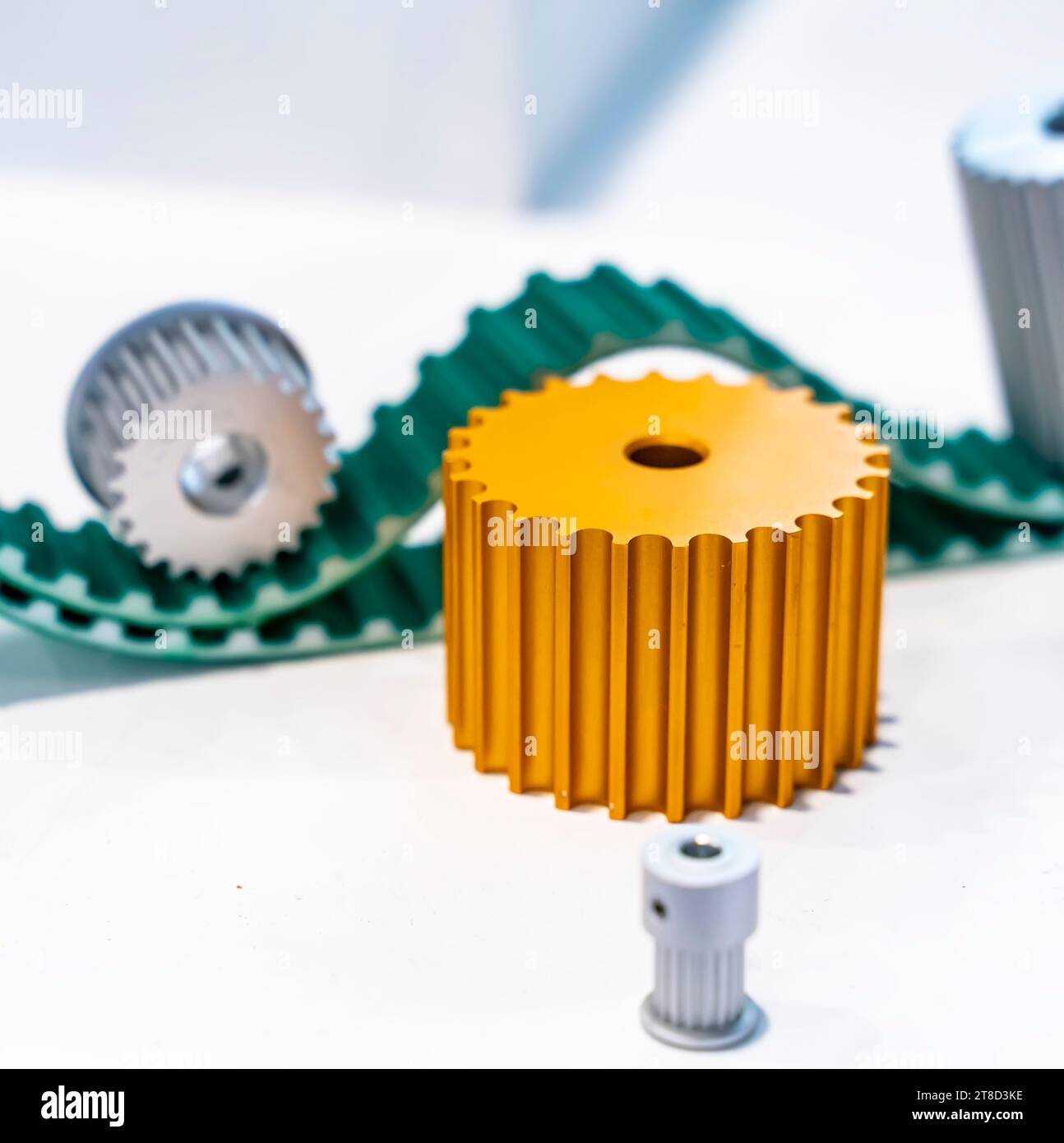 belt crawler casting industrial parts pulley Stock Photo - Alamy