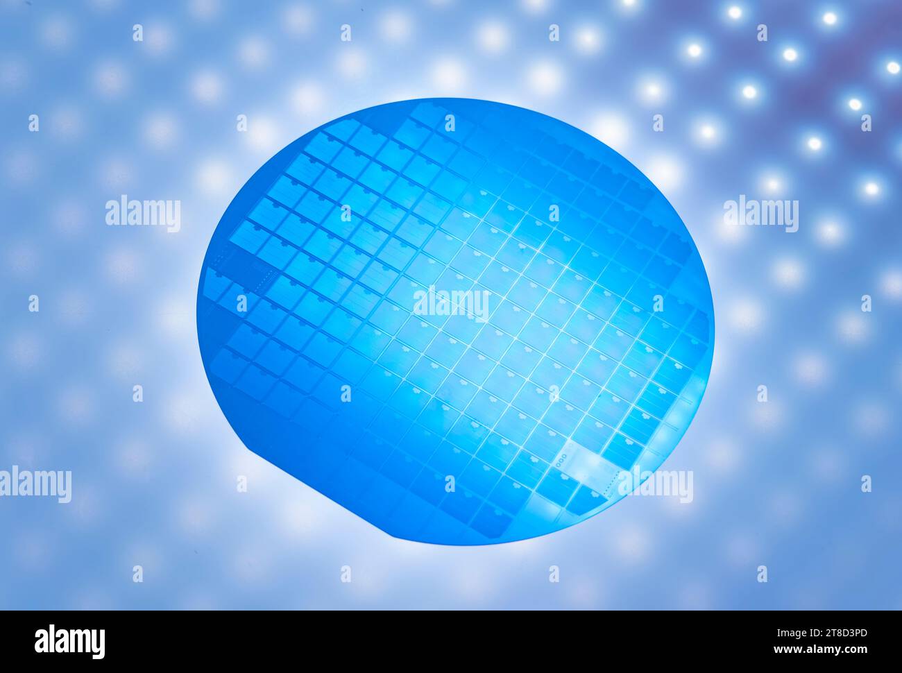Semiconductor wafer disk made of silicon Stock Photo - Alamy