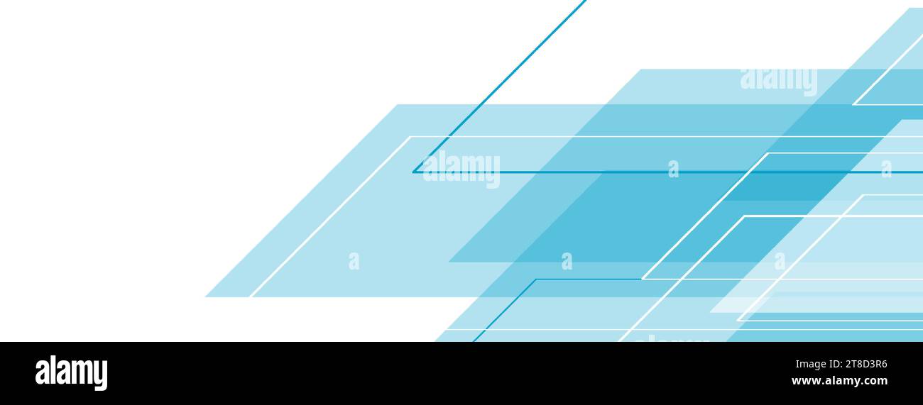 White blue tech geometric abstract minimal background. Vector banner design Stock Vector Image ...
