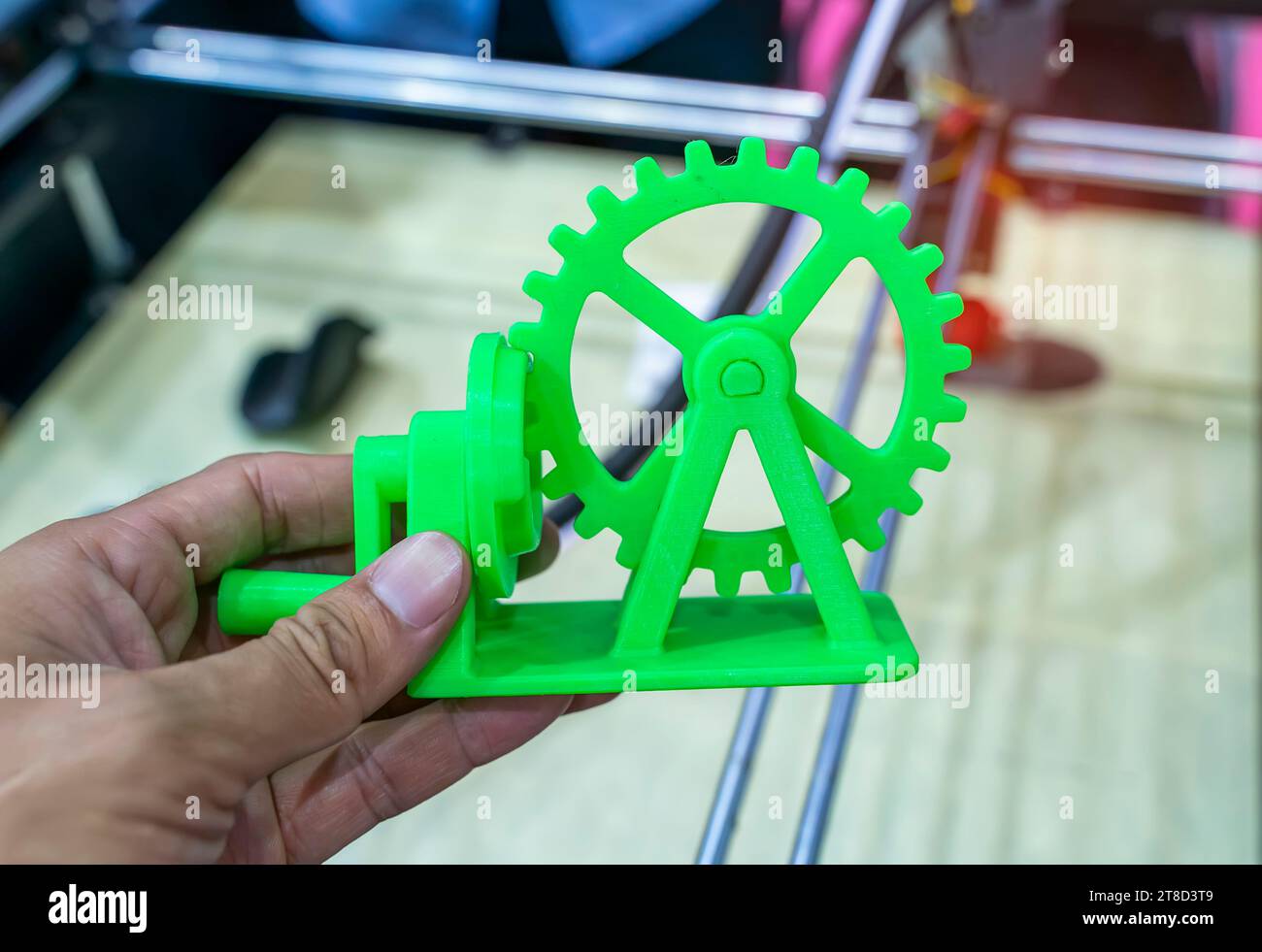 hand with Object printed on 3d printer close-up Stock Photo - Alamy