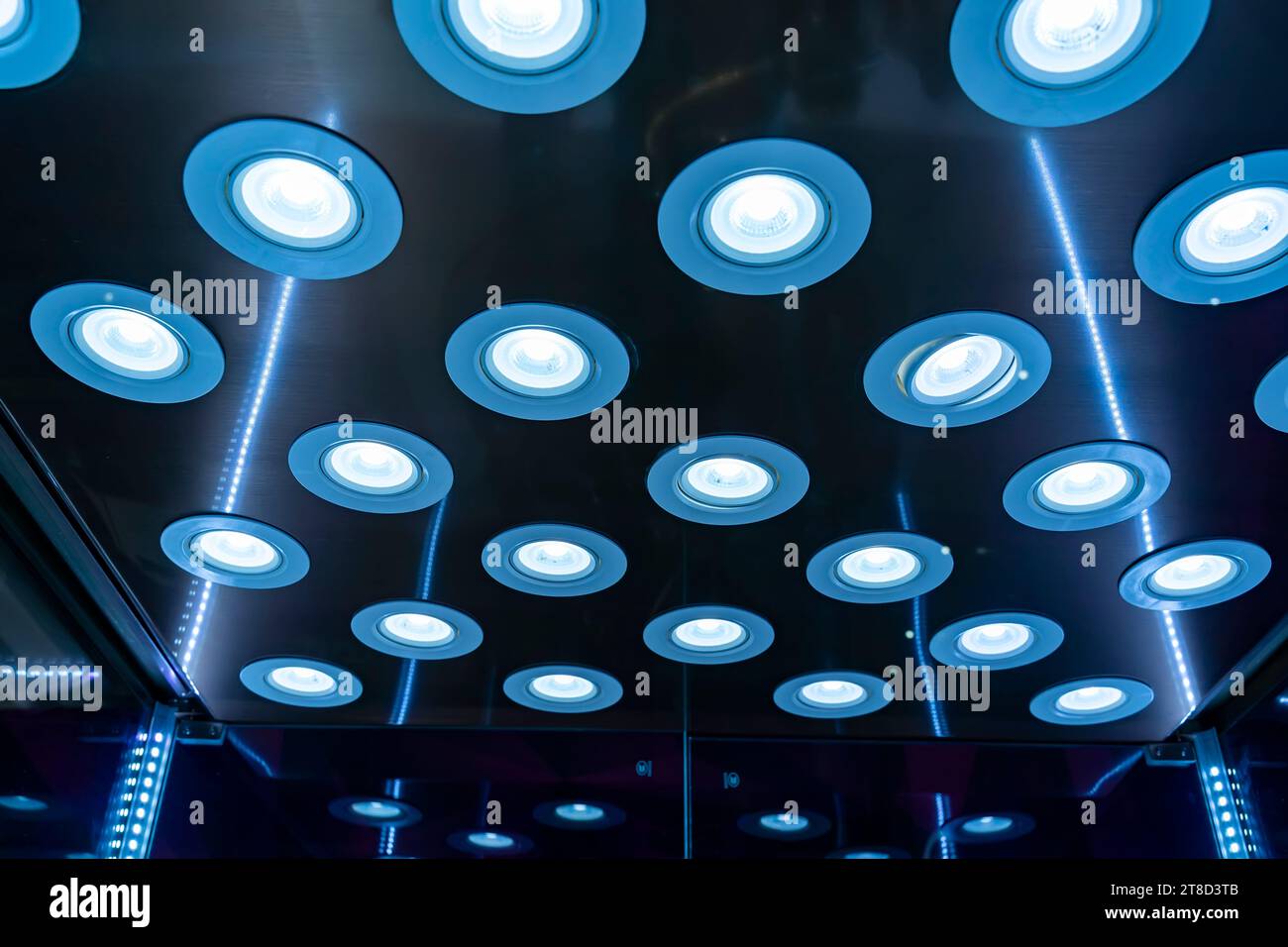 Light fixtures suspended ceiling, and Lighting equipment Stock Photo ...