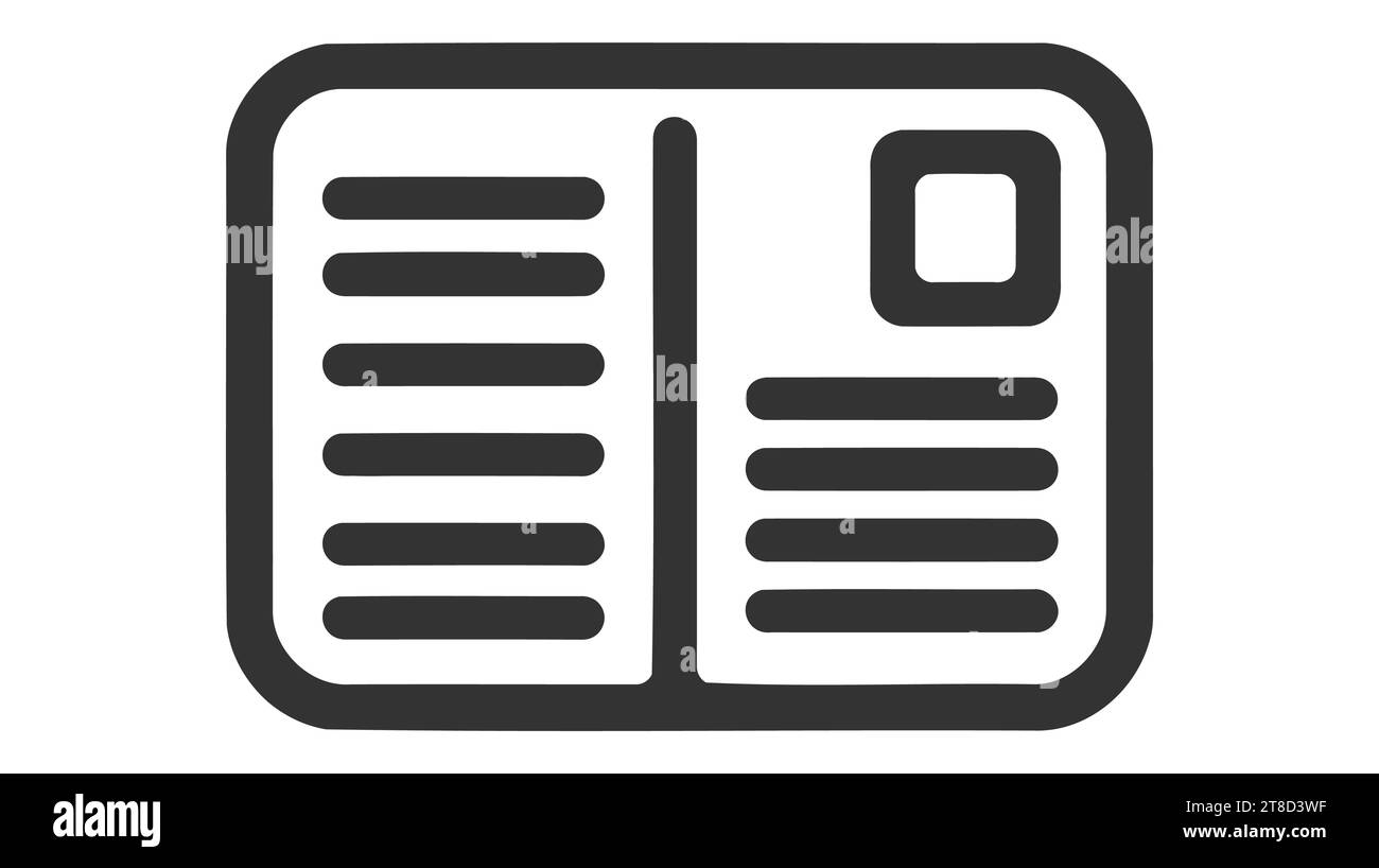 Postcard icon Cut Out Stock Images & Pictures - Alamy