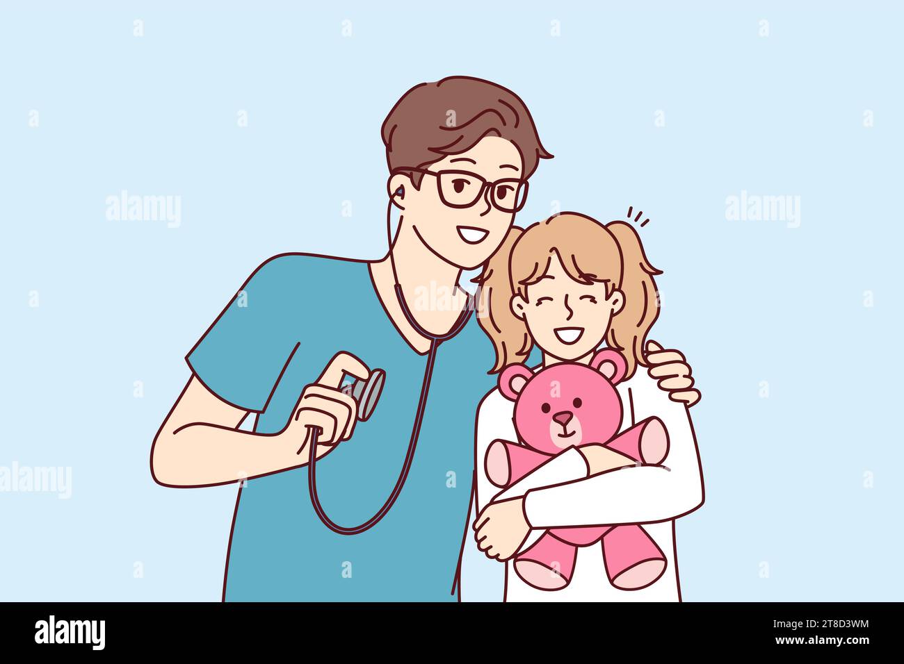 Detect and treat disease Stock Vector Images - Alamy